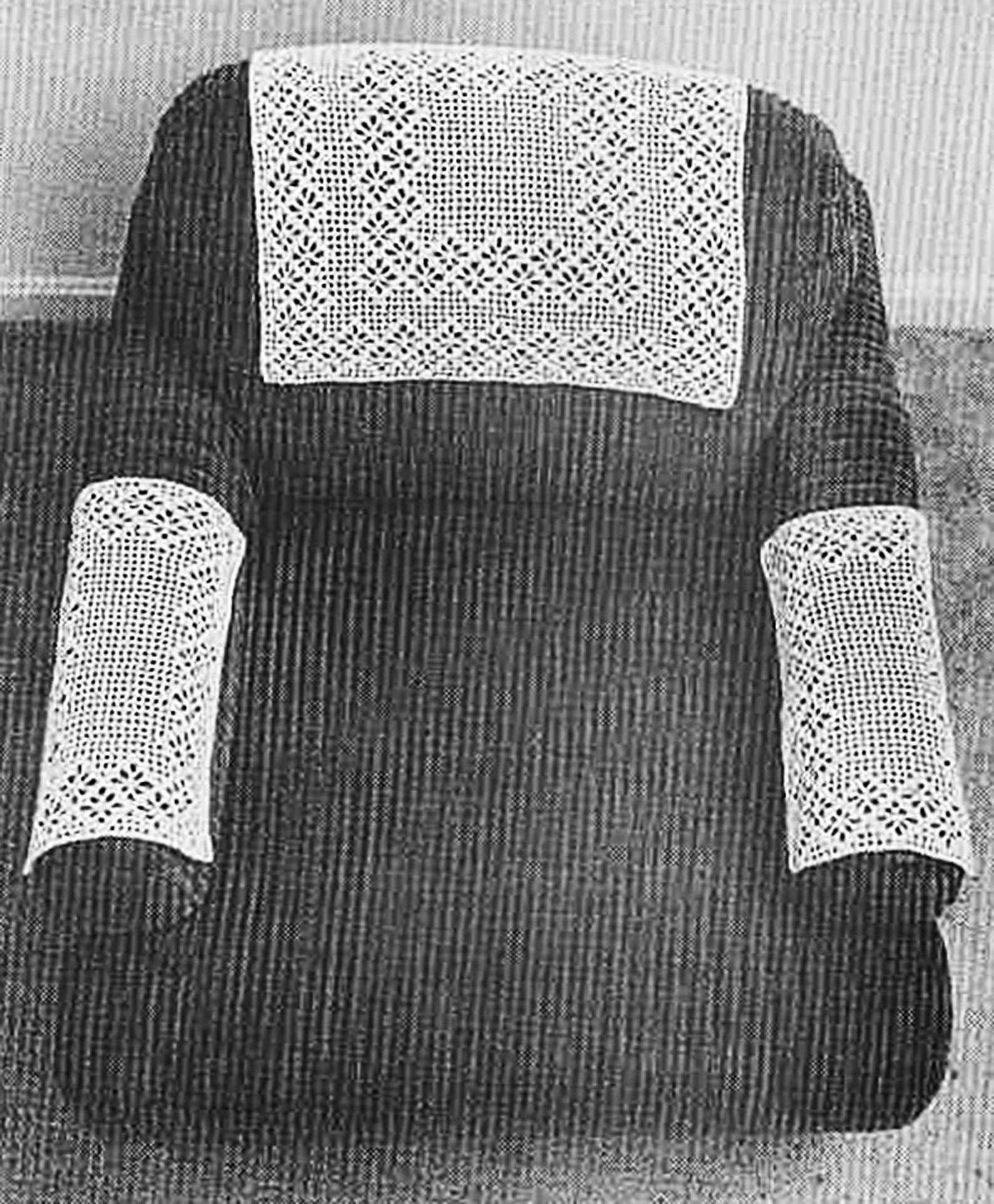 PDF Vintage Chart Crochet Pattern Chair Set Ecru Tablecloth - Etsy