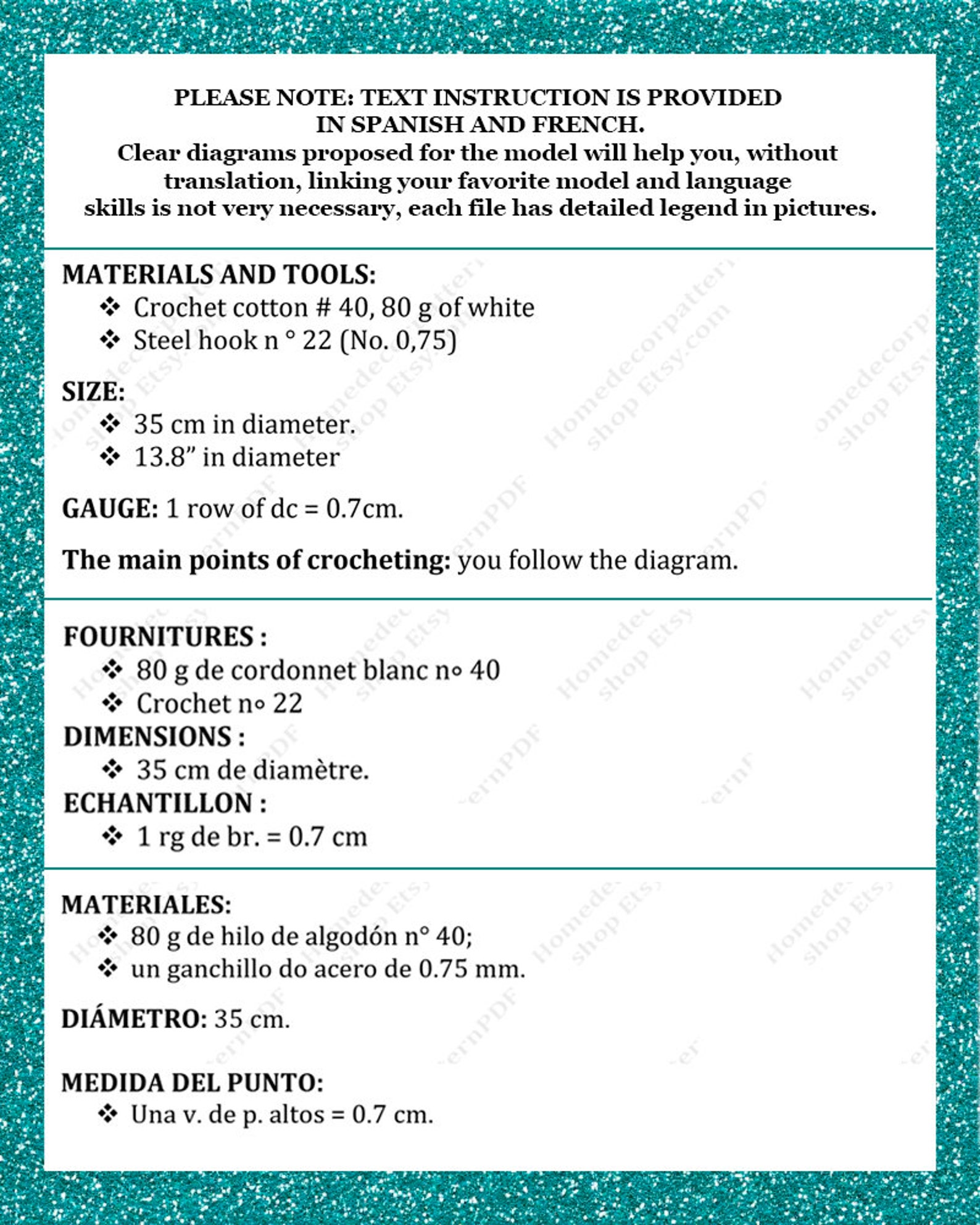 Round Lace Pineapple Table Center Vintage Crochet Pattern Size: 14 Ins ...