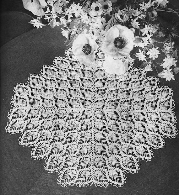 Single Pineapple Crochet Pattern Graph