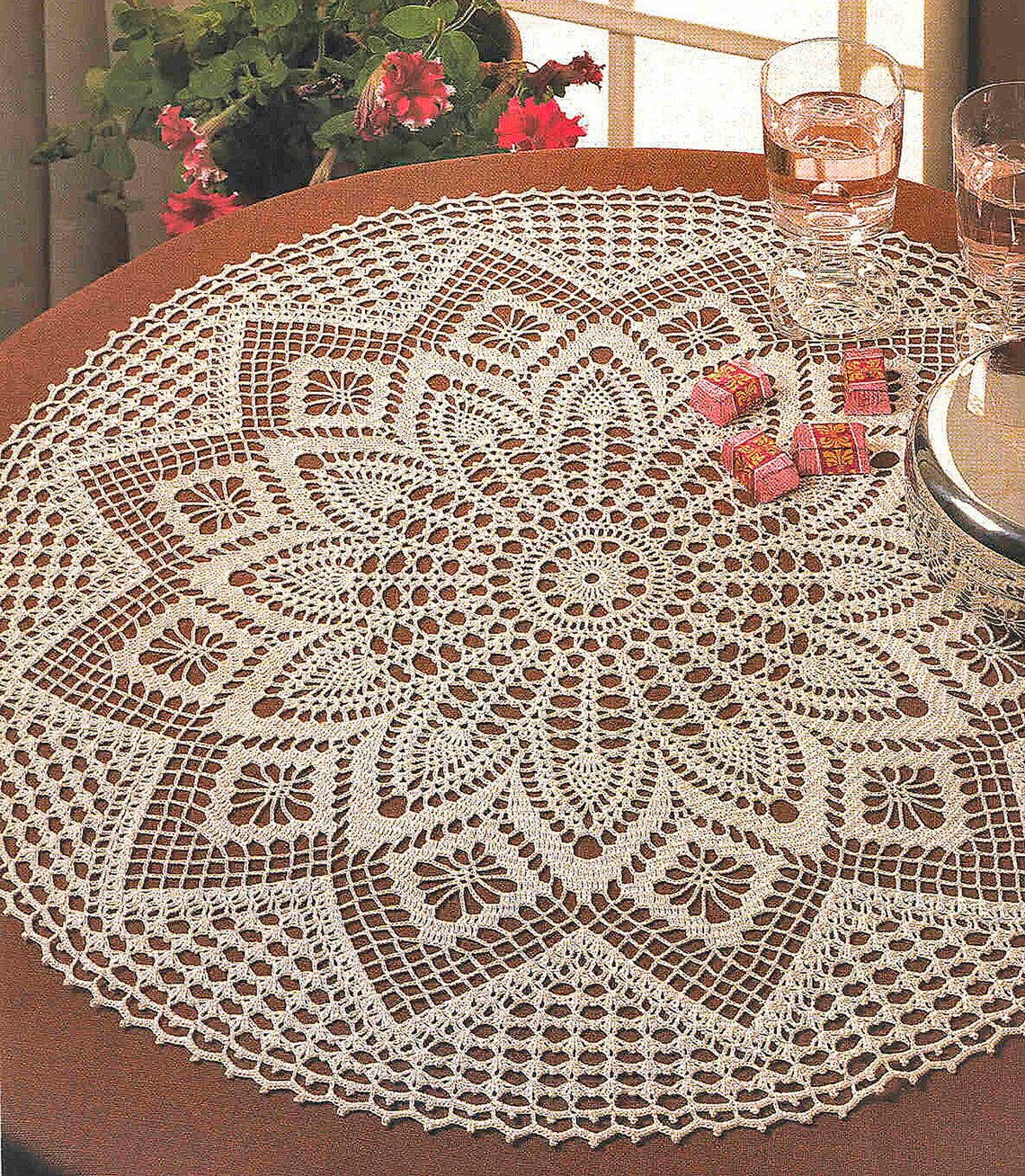 Crochet Pattern for Circular Round Table Center|instant PDF Digital ...