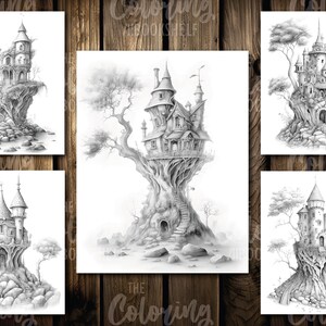 25 Fairy Forts Coloring Book Adults Kids Coloring Pages - Etsy