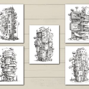 25 Little Condominiums Coloring Book - Adults Kids Coloring Pages ...