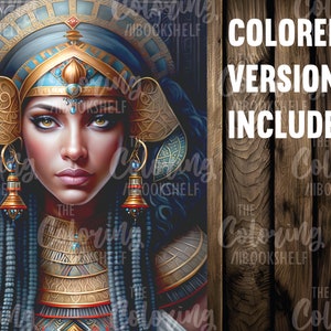 Ancient Egyptian Queen Coloring Page - Adults Kids Coloring Page ...