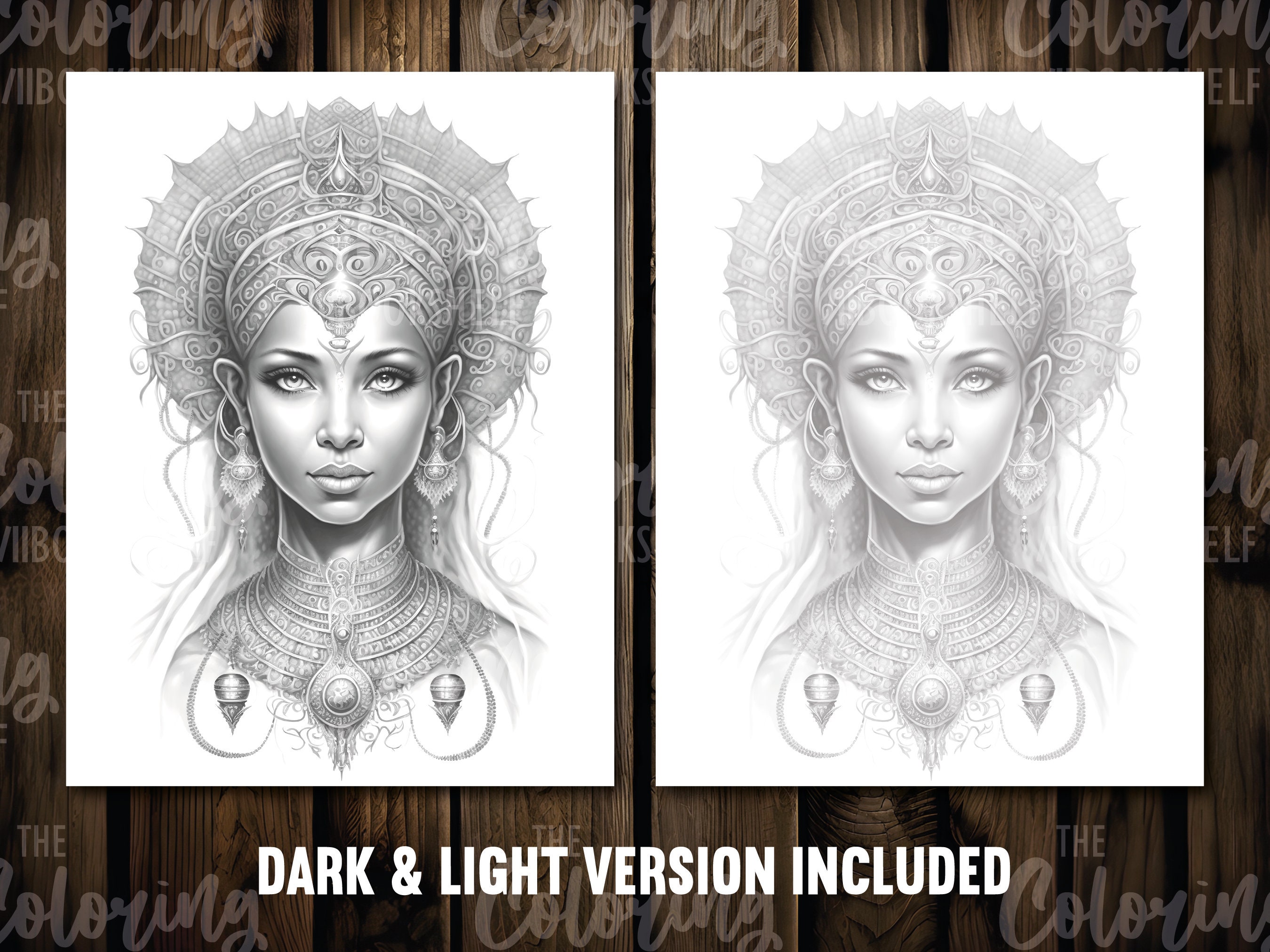 25 Ancient Egyptian Queens Coloring Book Adults Kids - Etsy