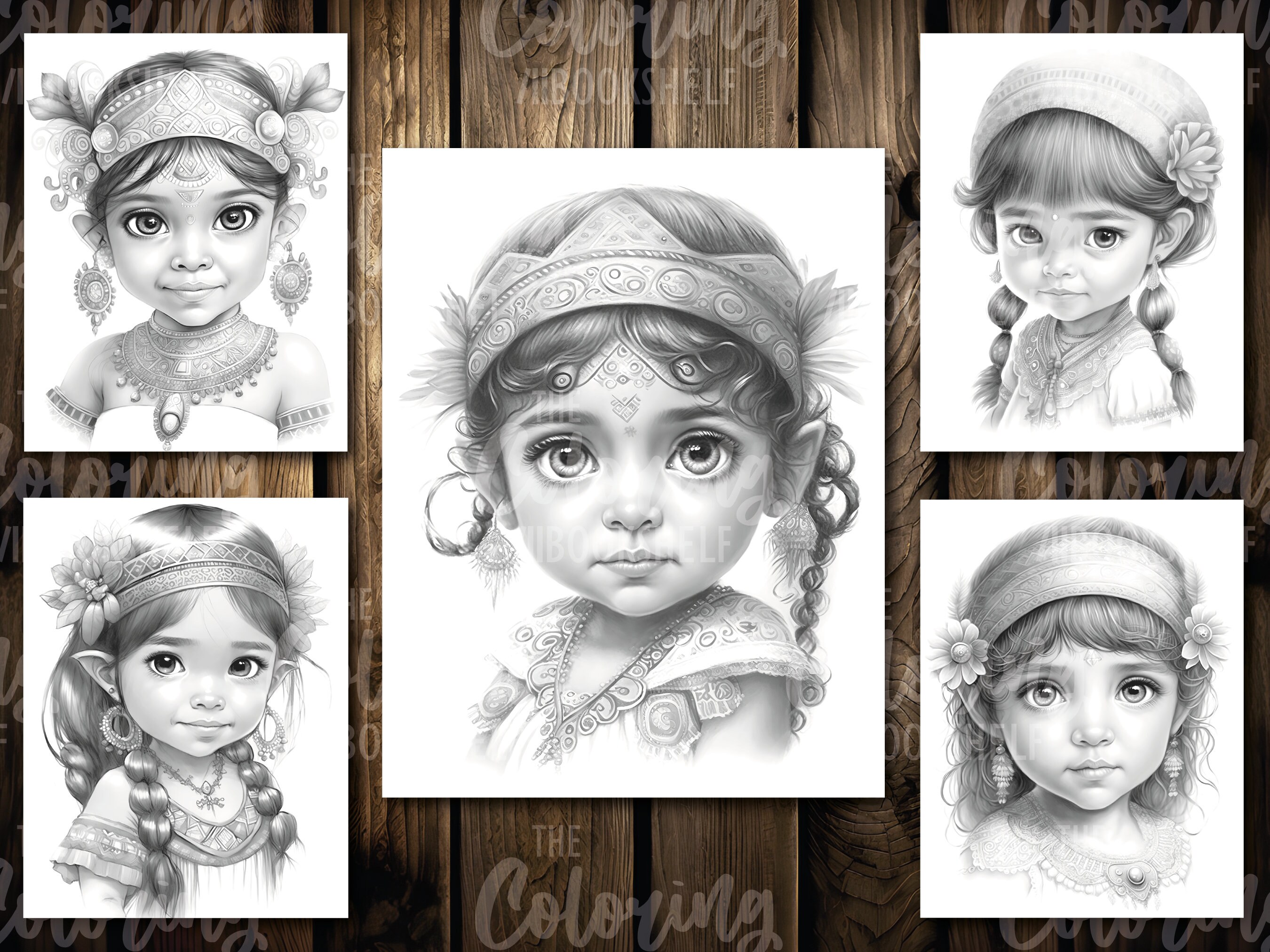 25 Cute Maya Girls Coloring Book Adults Kids Coloring Pages - Etsy