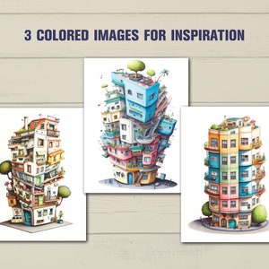 25 Little Condominiums Coloring Book - Adults Kids Coloring Pages ...