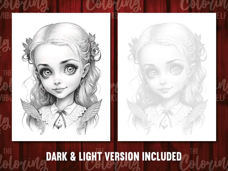 25 Cute Vampire Girls Coloring Book Adults Kids Coloring - Etsy