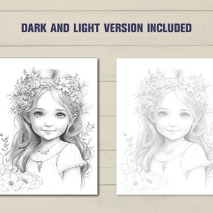 25 Young Flower Girls Coloring Book - Adults Kids Coloring Pages ...