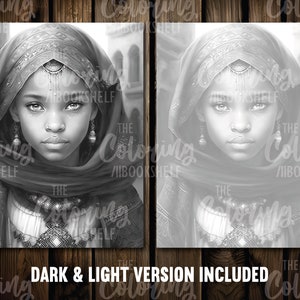 Tuareg Women Coloring Page - Adults Kids Coloring Page, Instant ...