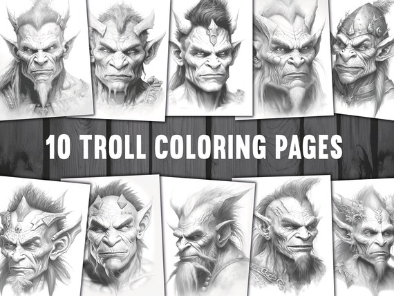 Troll Face Coloring Page