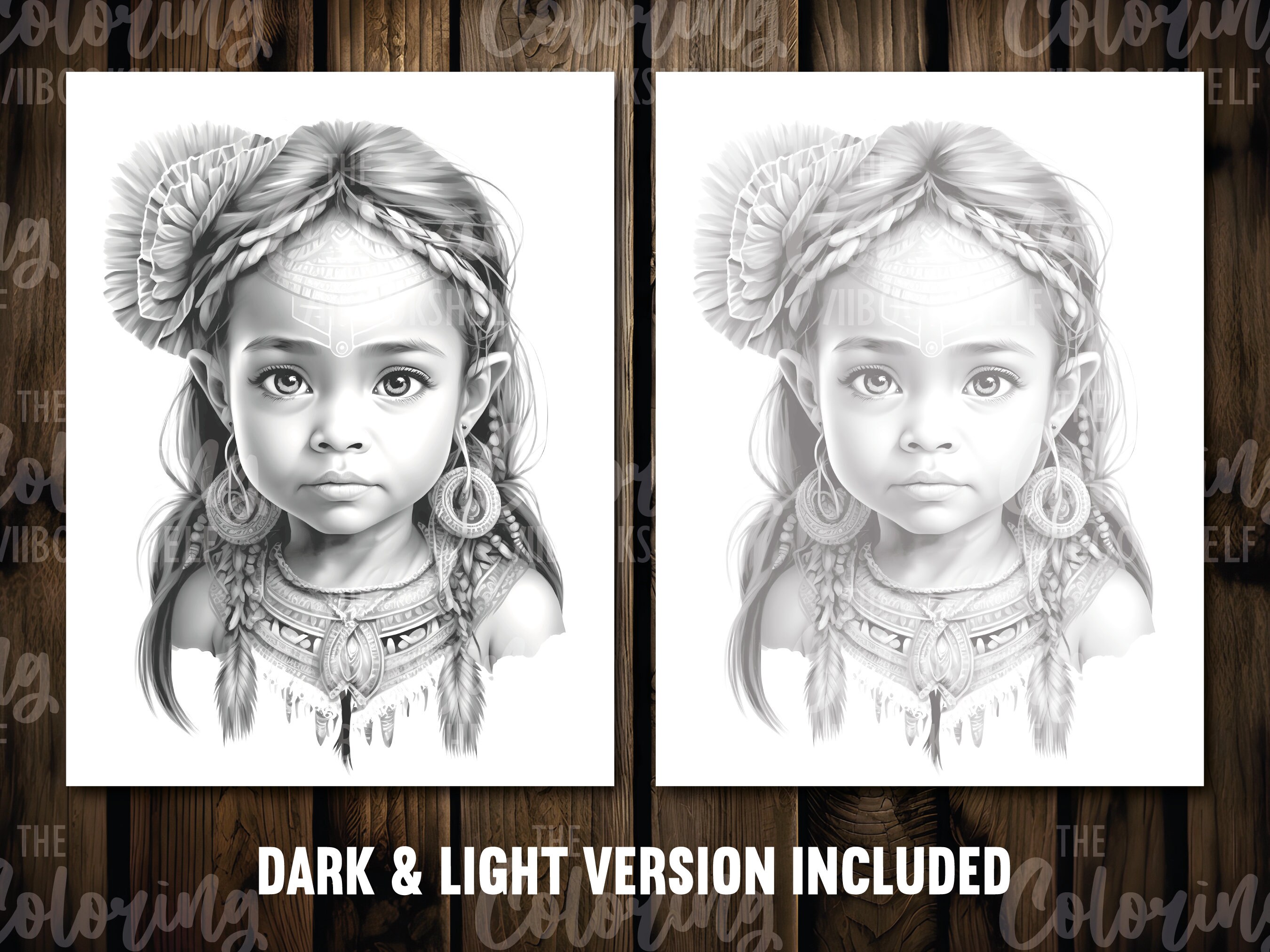 25 Cute Maori Girls Coloring Book Adults Kids Coloring - Etsy UK