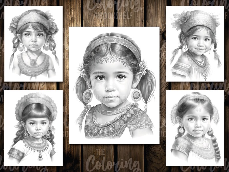 25 Cute Maya Girls Coloring Book Adults Kids Coloring Pages - Etsy