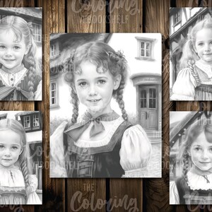 20 Beautiful Bavarian Girls Coloring Book - Adults Kids Coloring Pages ...