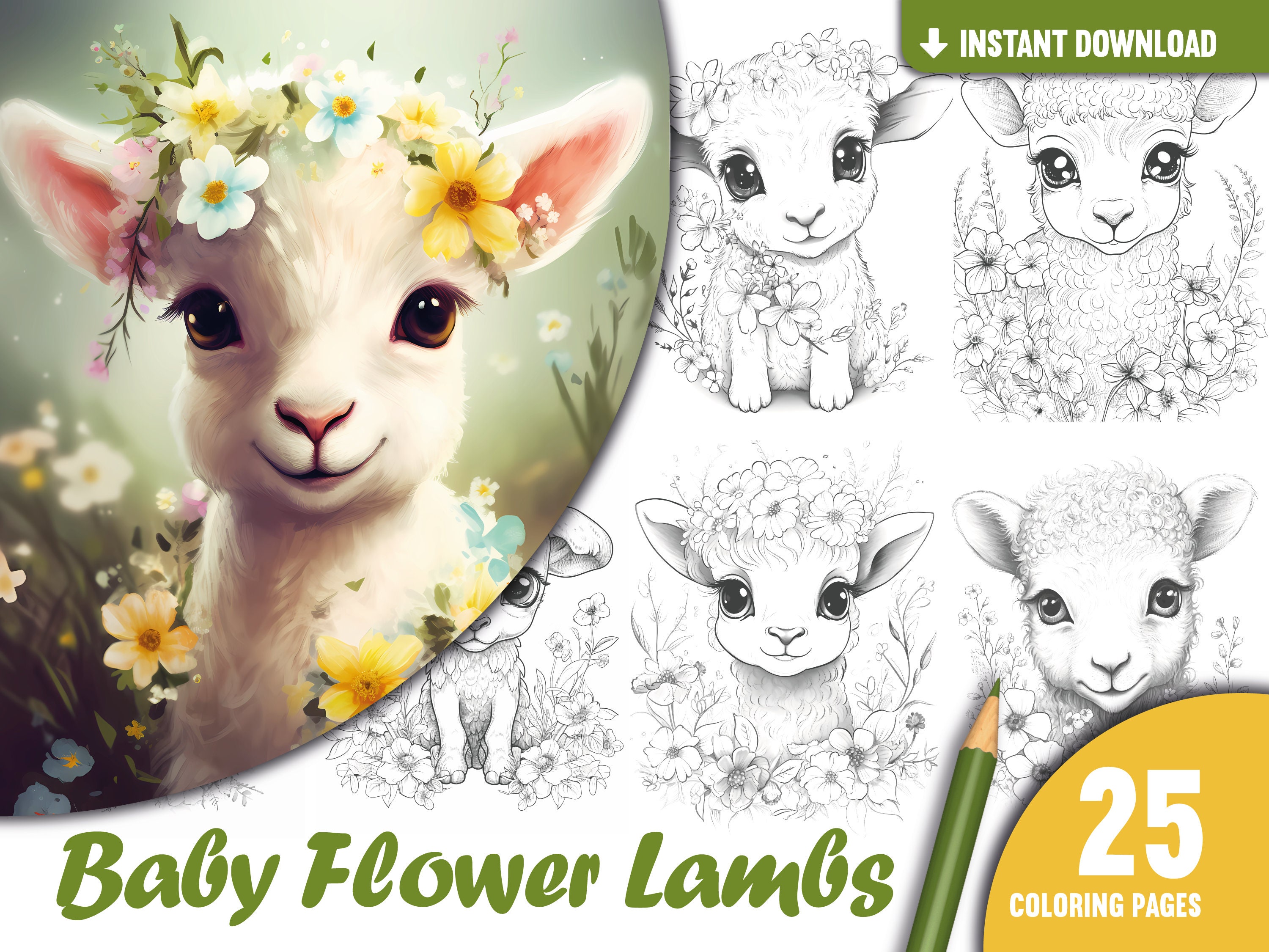 Passover Lamb Coloring Page