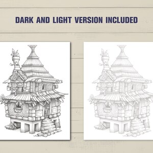 25 Little Aztec Houses Coloring Book - Adults Kids Coloring Pages ...