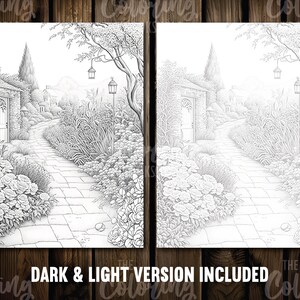 25 Flower Garden Paths Coloring Book Adults Coloring Pages - Etsy
