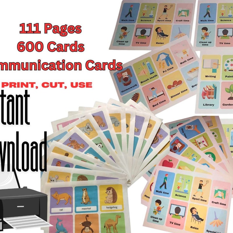 Communication Cards - Etsy