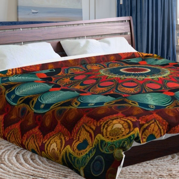 Mandala Comforter - Etsy