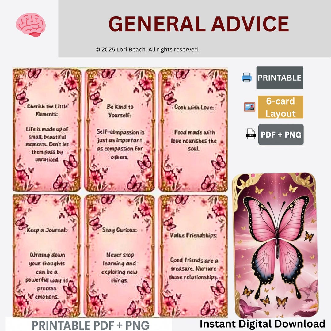 66-card Oracle Intuitive Deck-instant Digital Download- Printable-dual ...