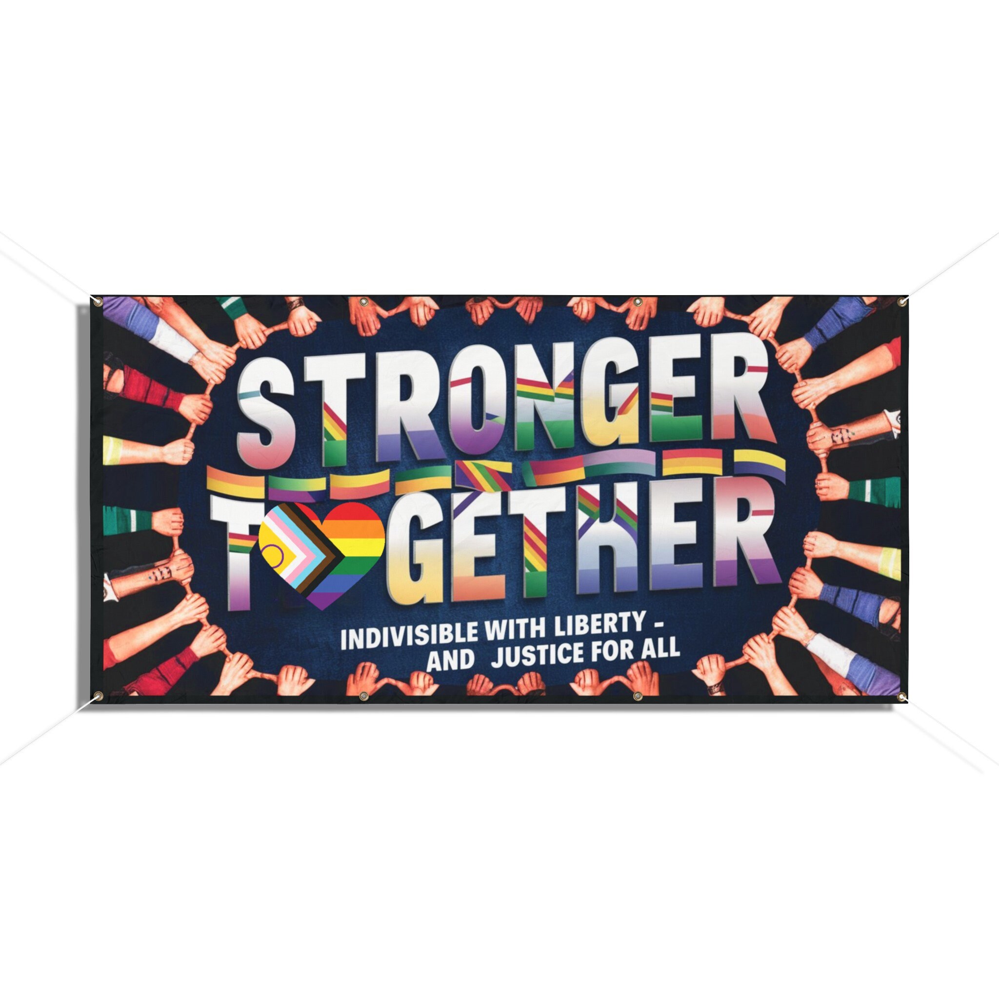 Pride Vinyl Banners Business Ally Banner Pride Month Acceptance Banner ...