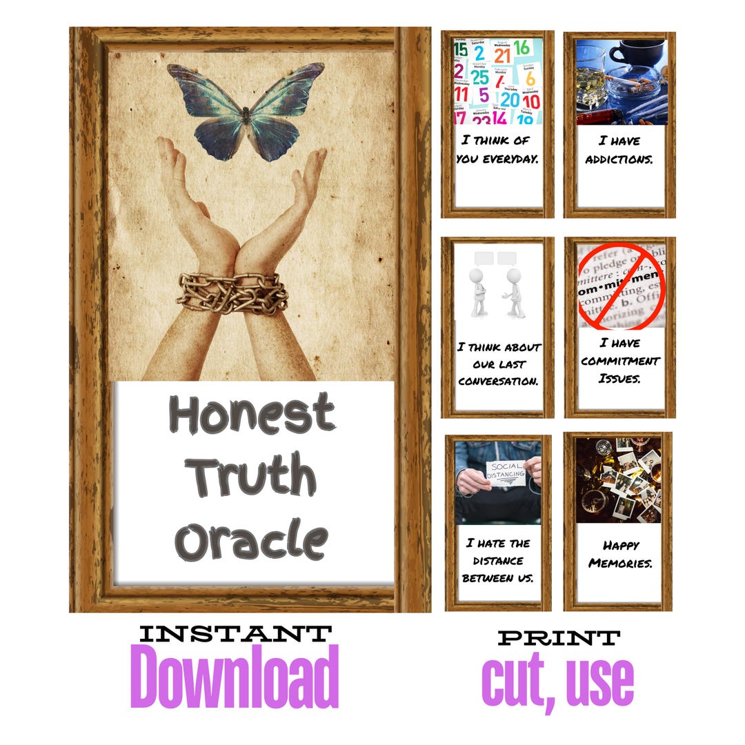 Oracle Deck Tarot Deck Companion 80-card Mini Deck Instant Download ...