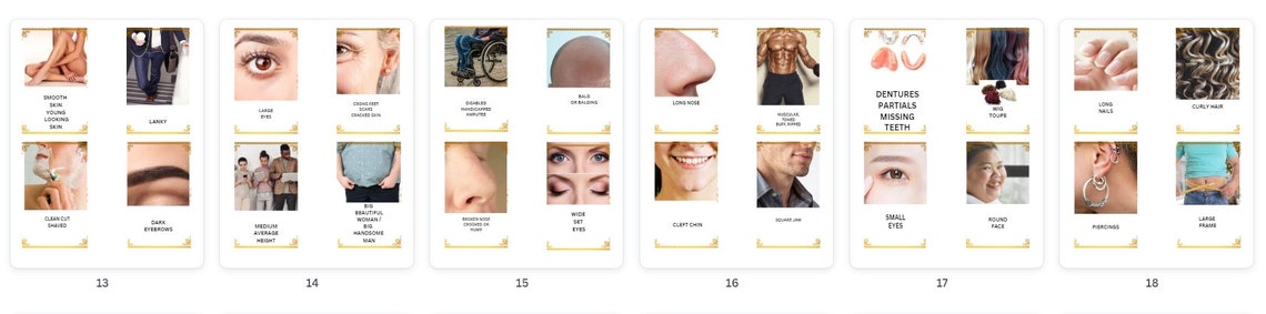 Tarot Oracle Deck Companion Physical Traits Deck. Instant Digital ...