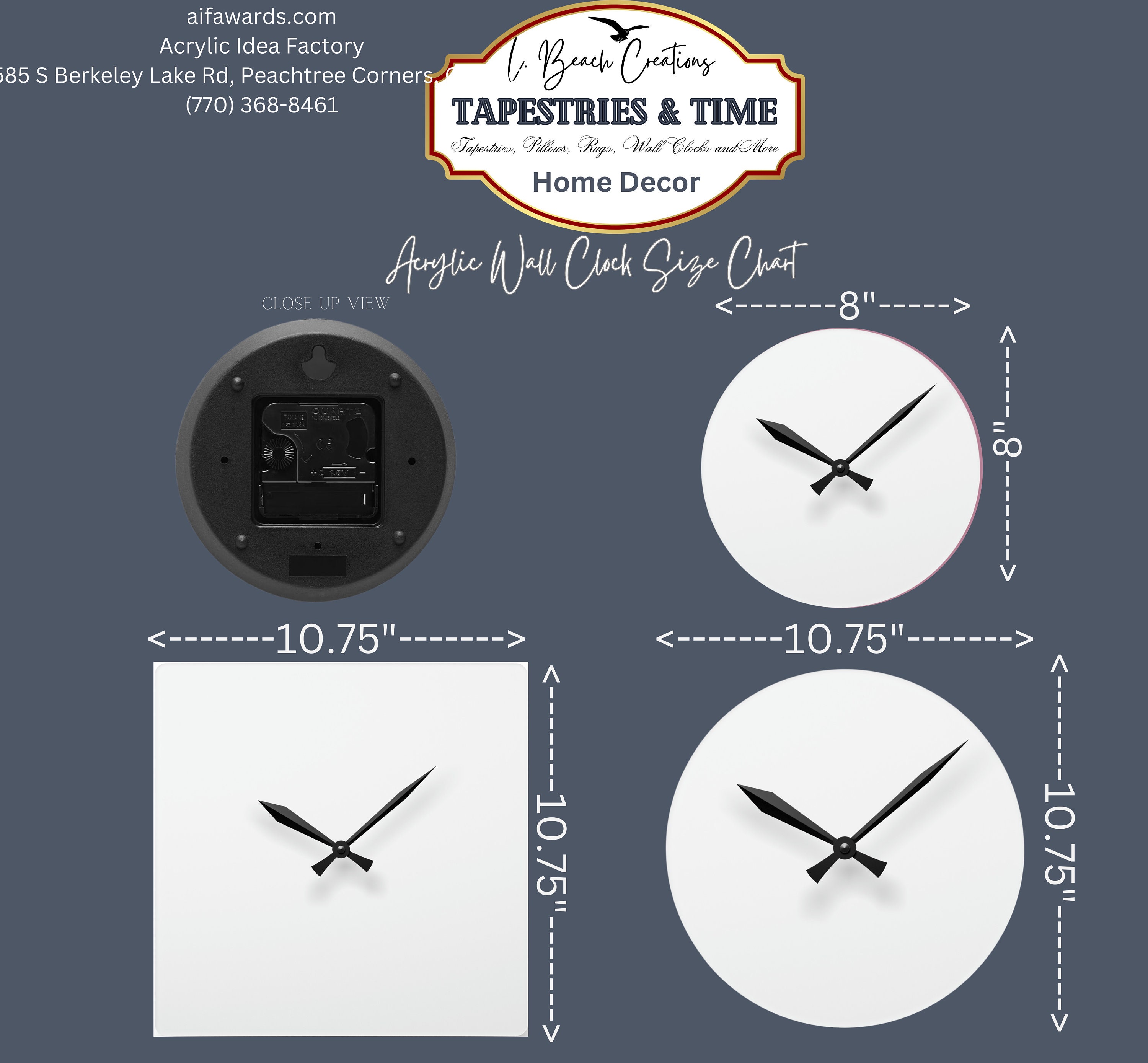 Wall Clock Abstract Interior Battery Operated Unique Wall Clock Gift ...