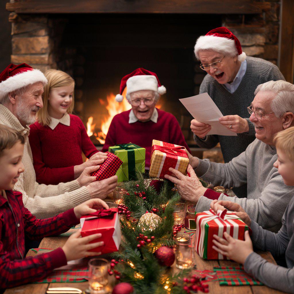 Printable Christmas Game, Pass the Gift Game, Left Right Present Pass ...