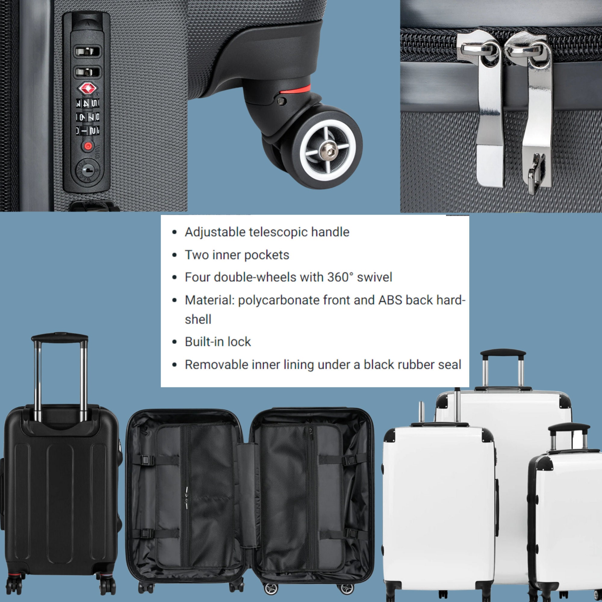 Luggage Set Travel Bags Set Suitcase Best Carryon Luggage Bag Travel ...