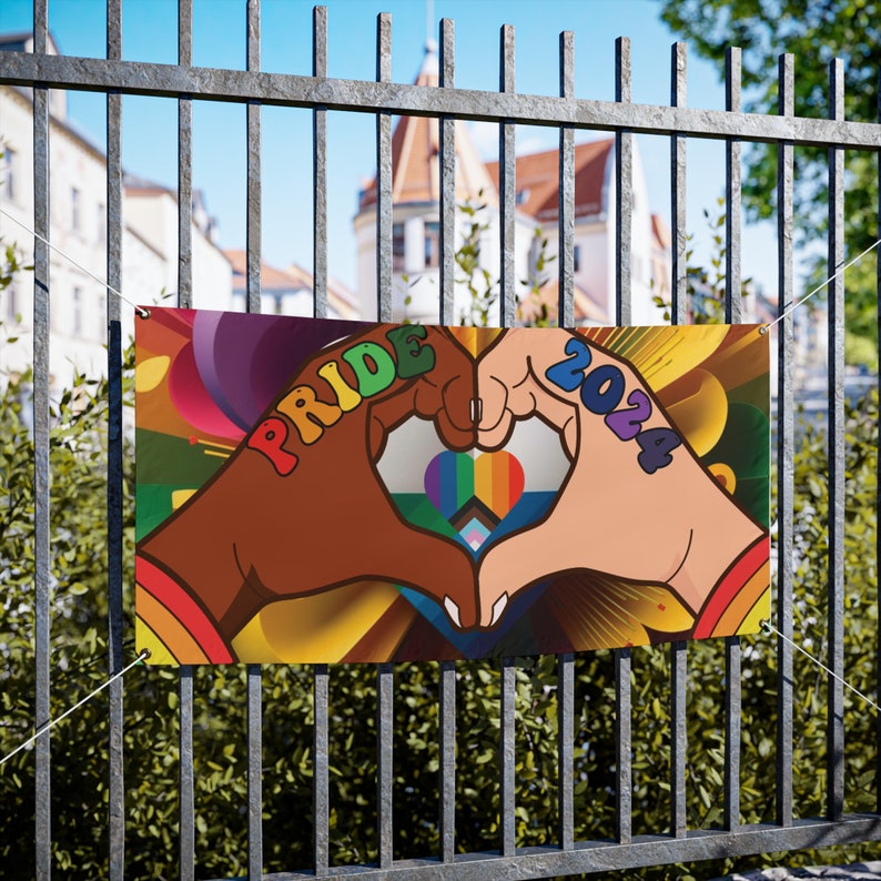 LGBTQIA Pride Support Ally Unity Vinyl Bannerspride Month Sign Business ...