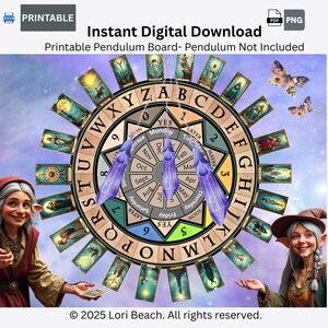 Printable Pendulum Board -instant Digital Download| Divination Tool ...