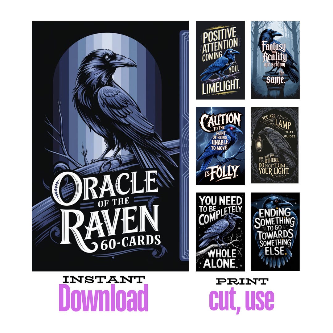 Oracle Deck, Tarot Deck Cards, T Arots| Printable| Digital Download ...