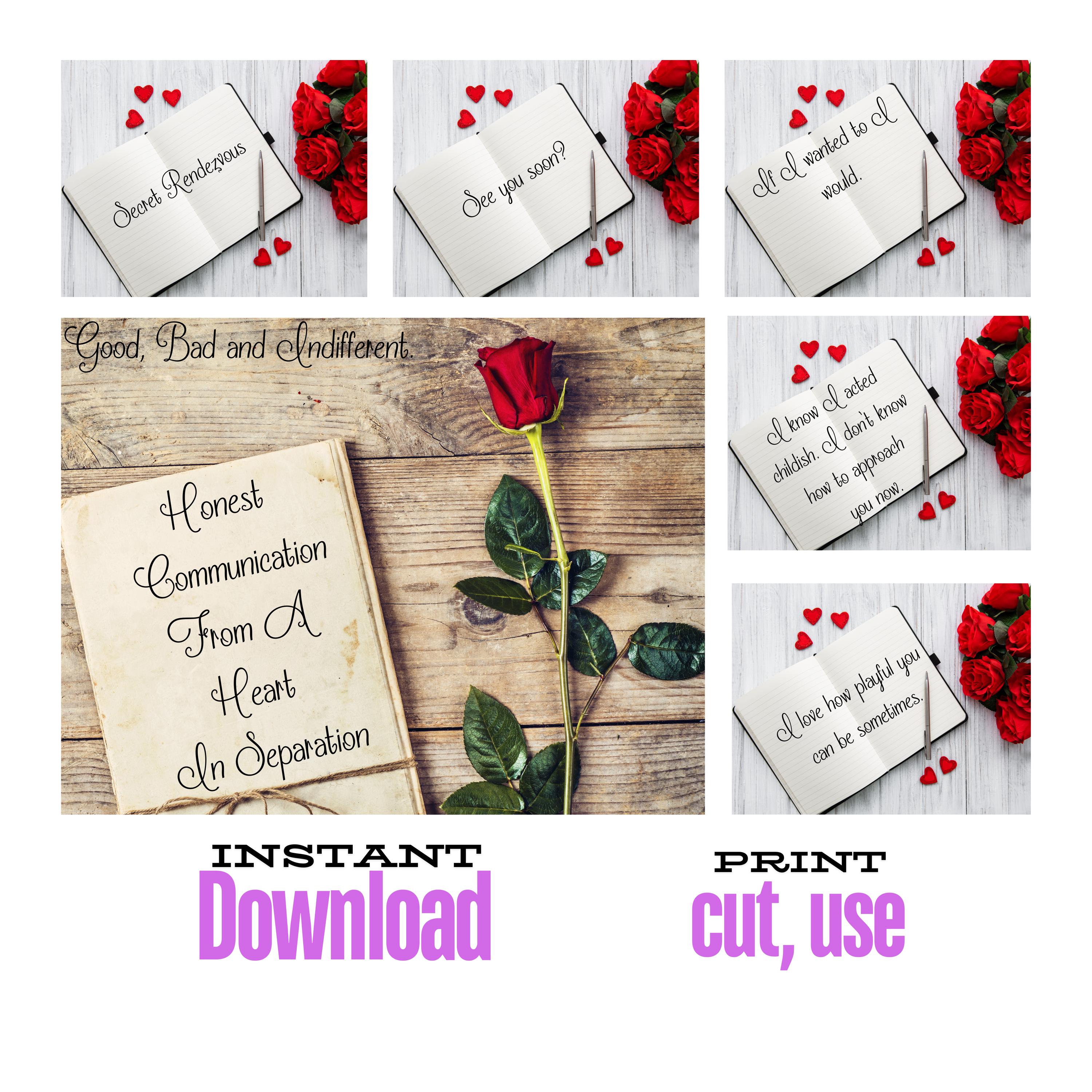 Oracle Deck Printable Instant Download Relationship Love Separation ...