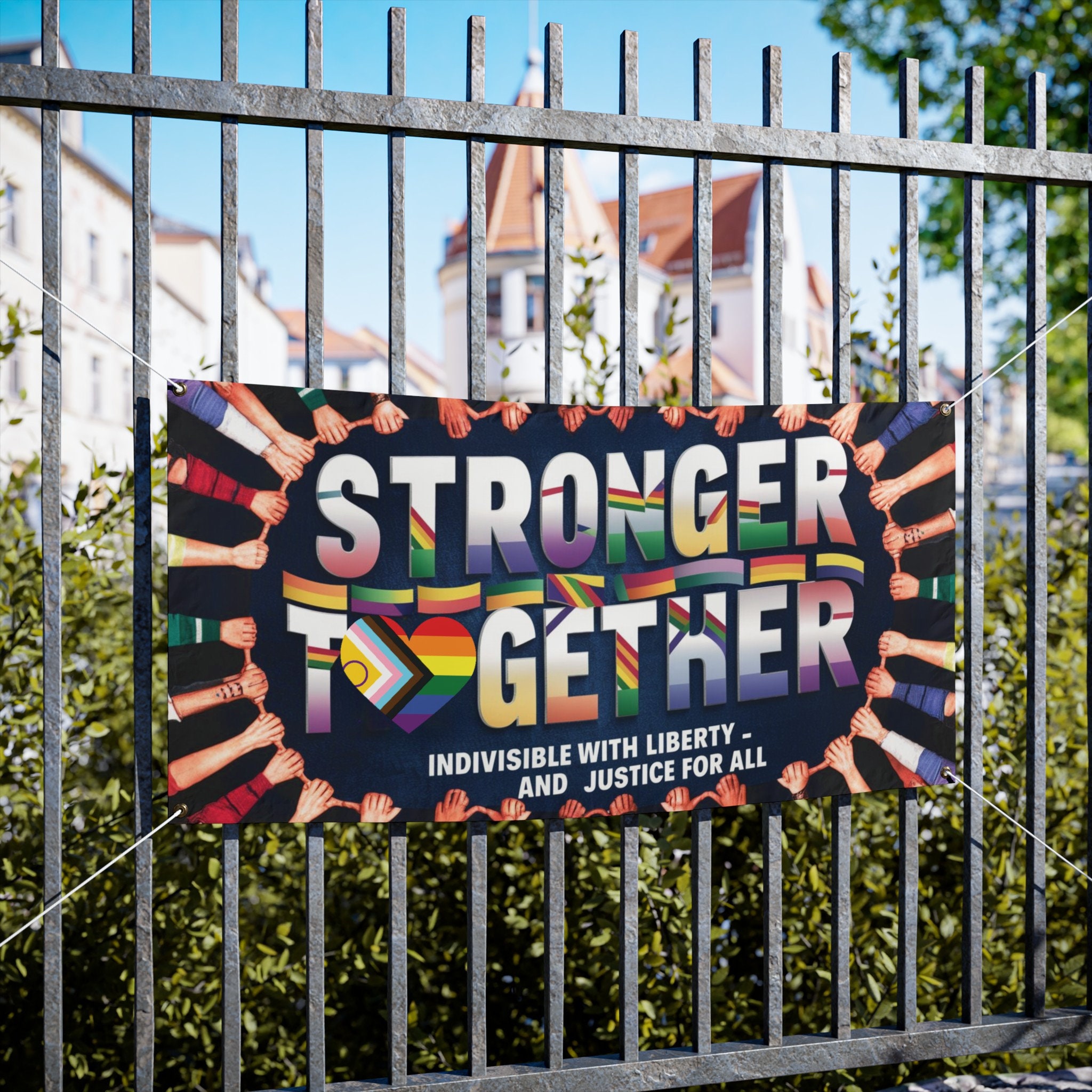 Pride Vinyl Banners Business Ally Banner Pride Month Acceptance Banner ...