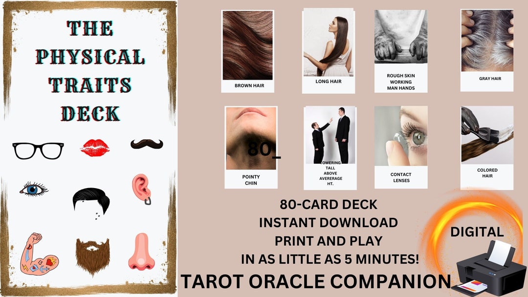 Tarot Deck Companion Oracle Deck Instant Download Print at Home ...