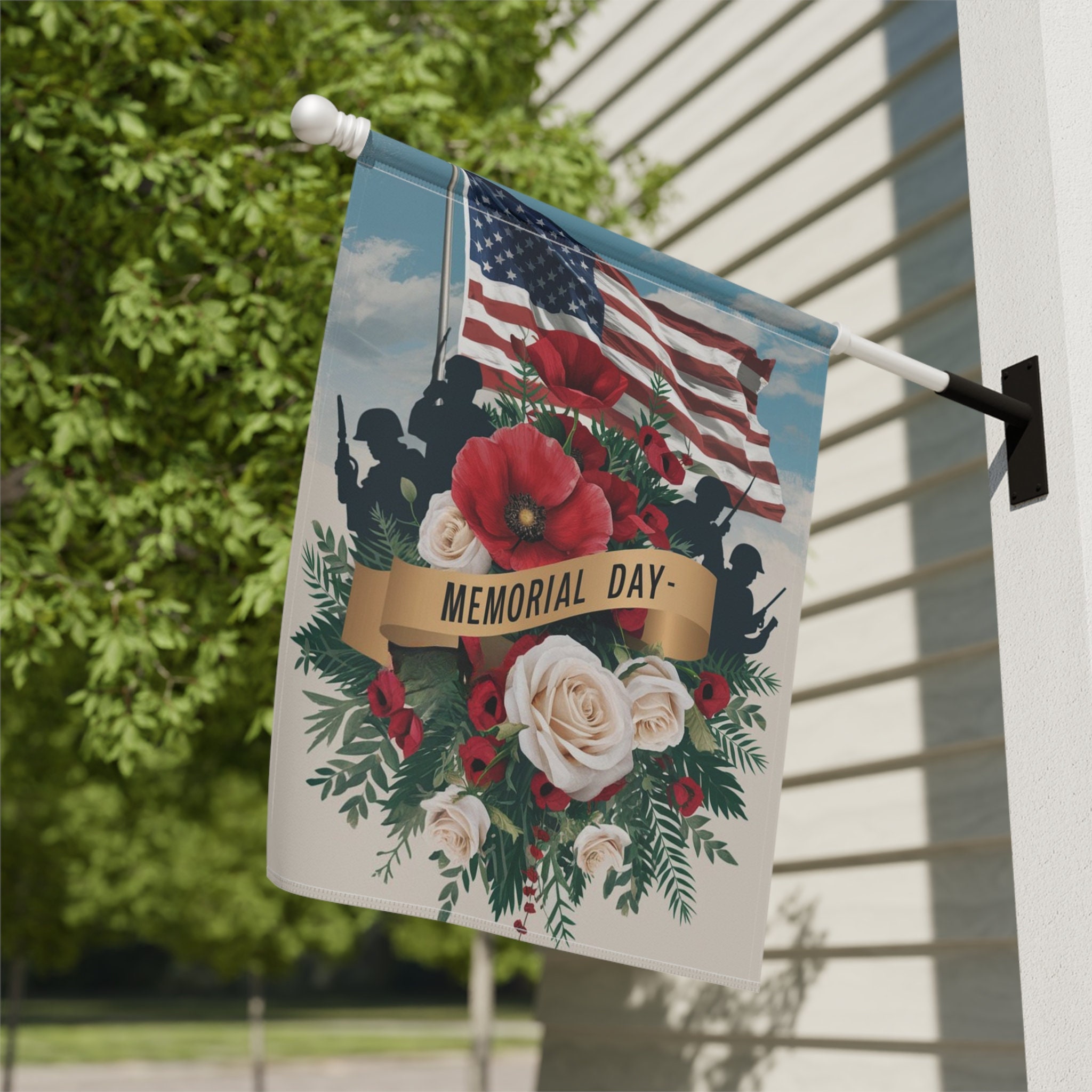 Memorial Day Honor Fallen Veterans Memorial Celebration Garden & House ...