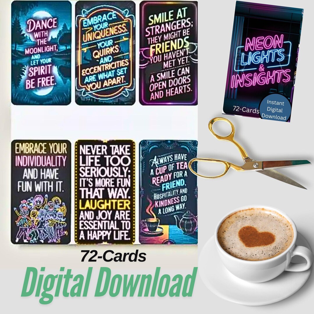 Oracle Oracle Deck Instant Digital Download Printable Oracle Cards ...