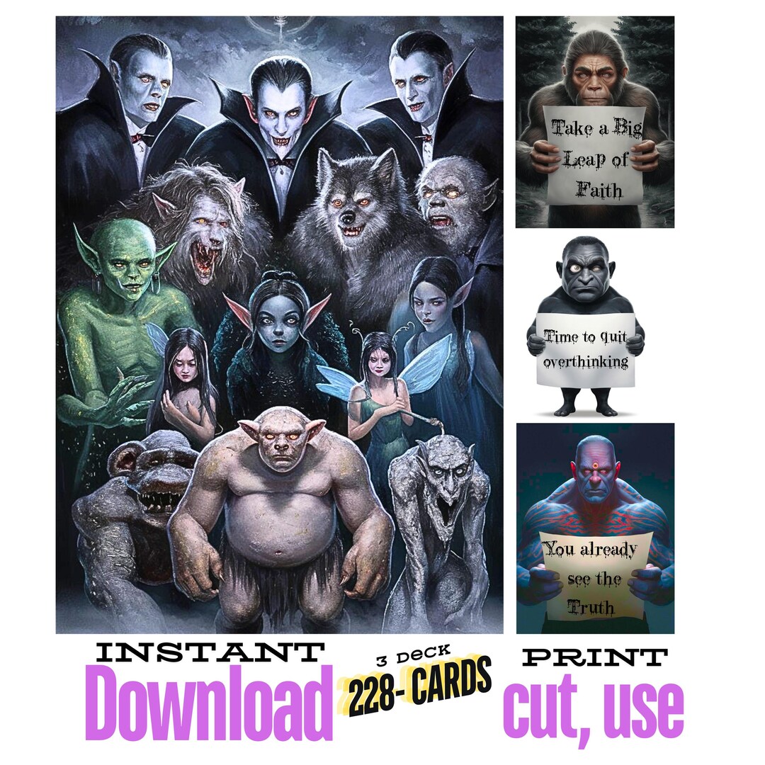 Oracle Digital Download Oracle Printable 228 Fantasy Creature Oracle ...