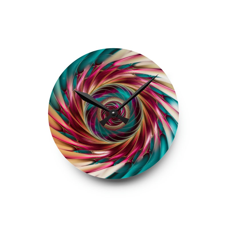 Wall Clock Abstract Interior Battery Operated Unique Wall Clock Gift ...