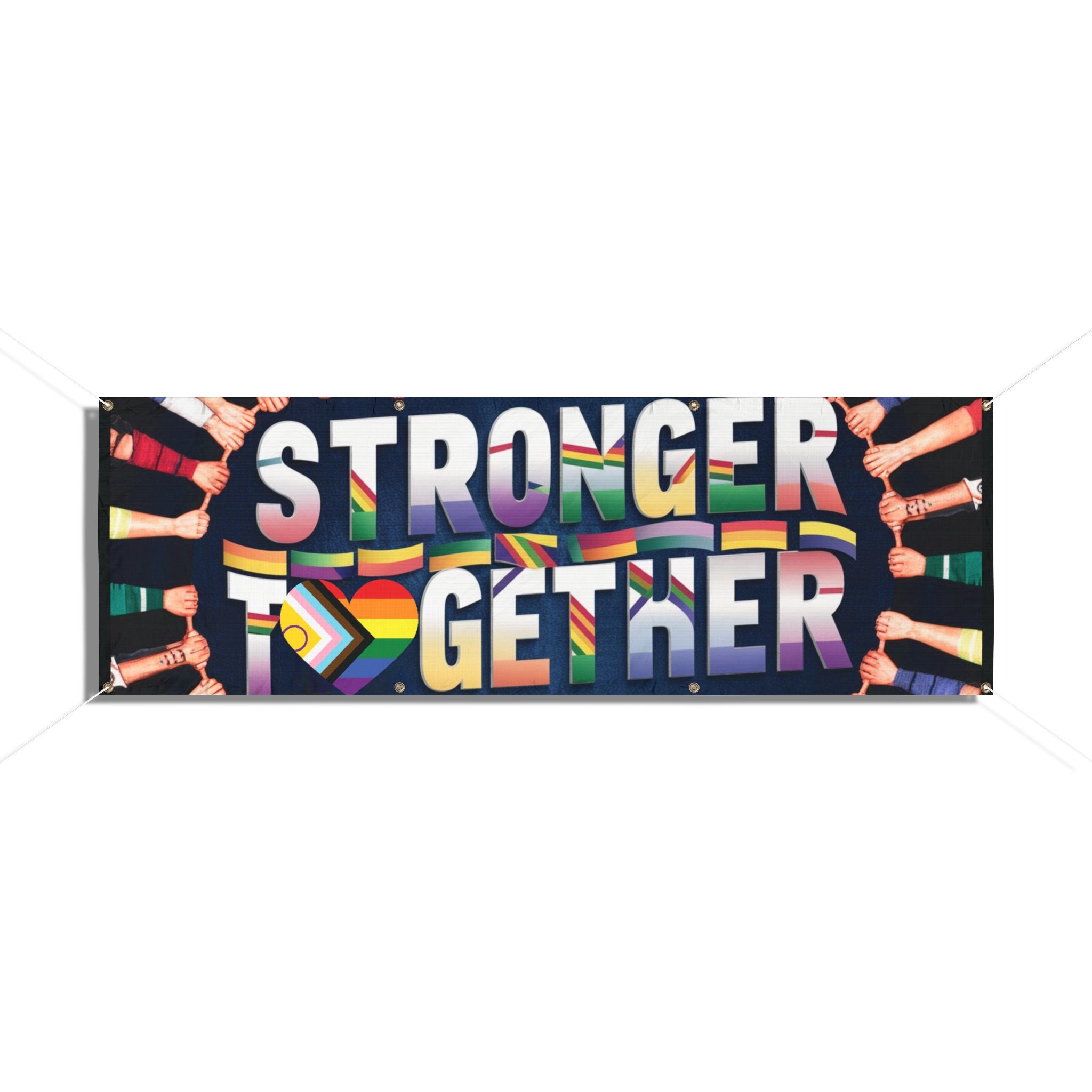 Pride Vinyl Banners Business Ally Banner Pride Month Acceptance Banner ...