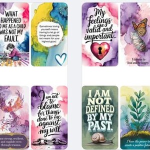 60 Motivational Self Empowering Cards, Printable, Instant Digital ...