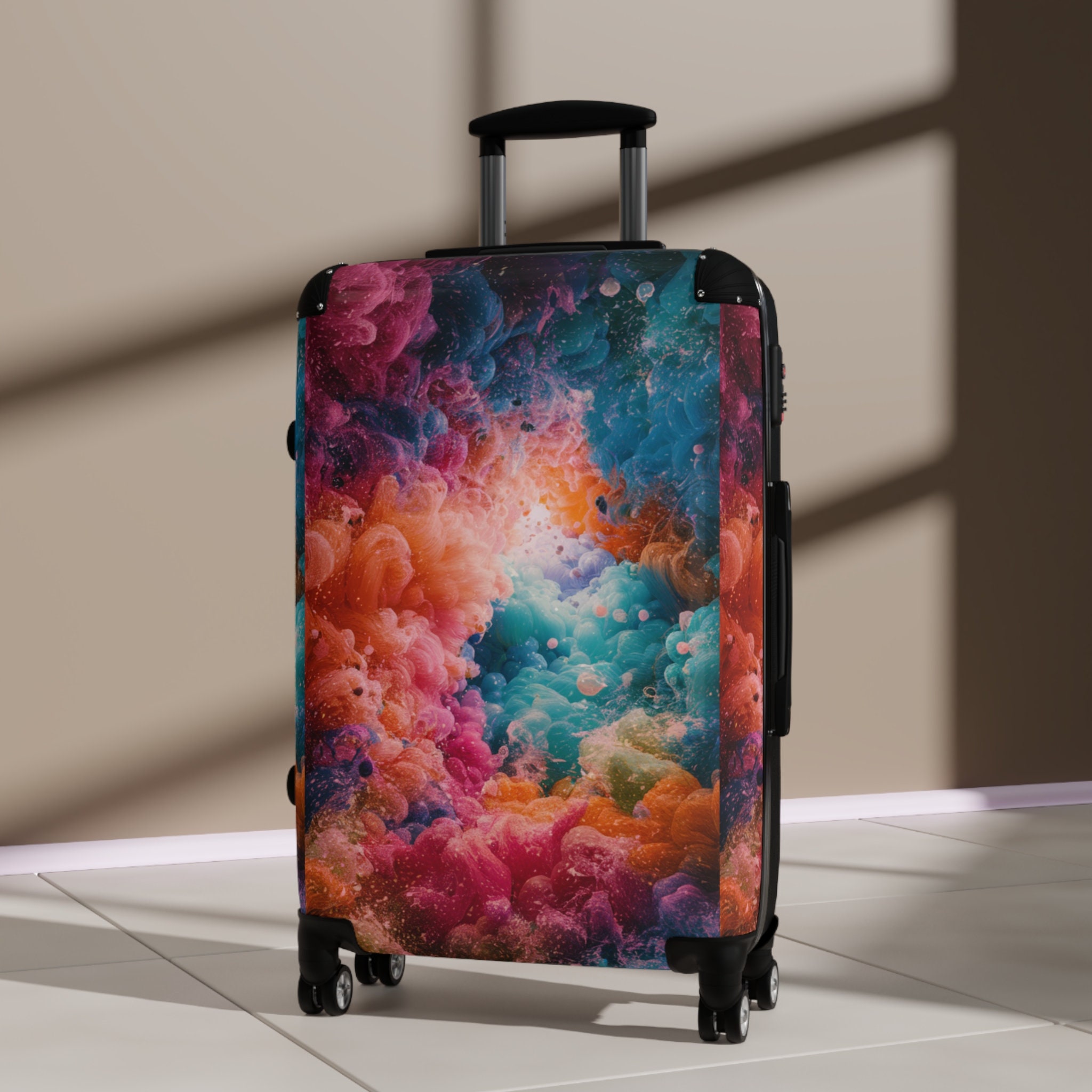 Vibrant Color Burst Clouds Suitcase. Quickly Identify Your Luggage at a ...
