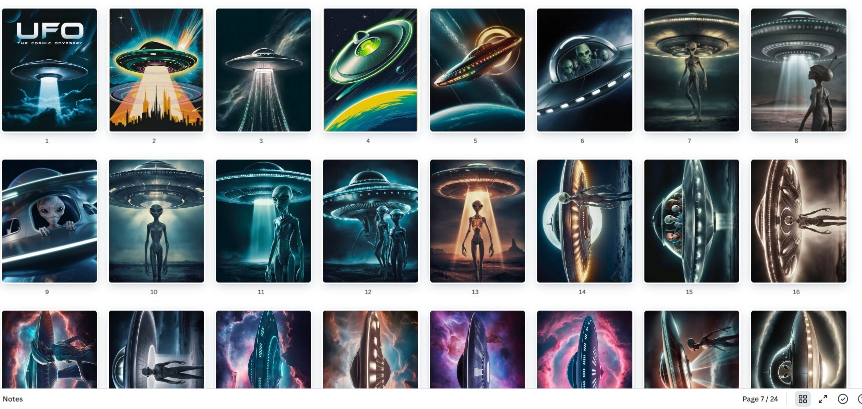 24 UFO Posters Instant Digital Download 8.5x11 Printable Dorm Wall ...