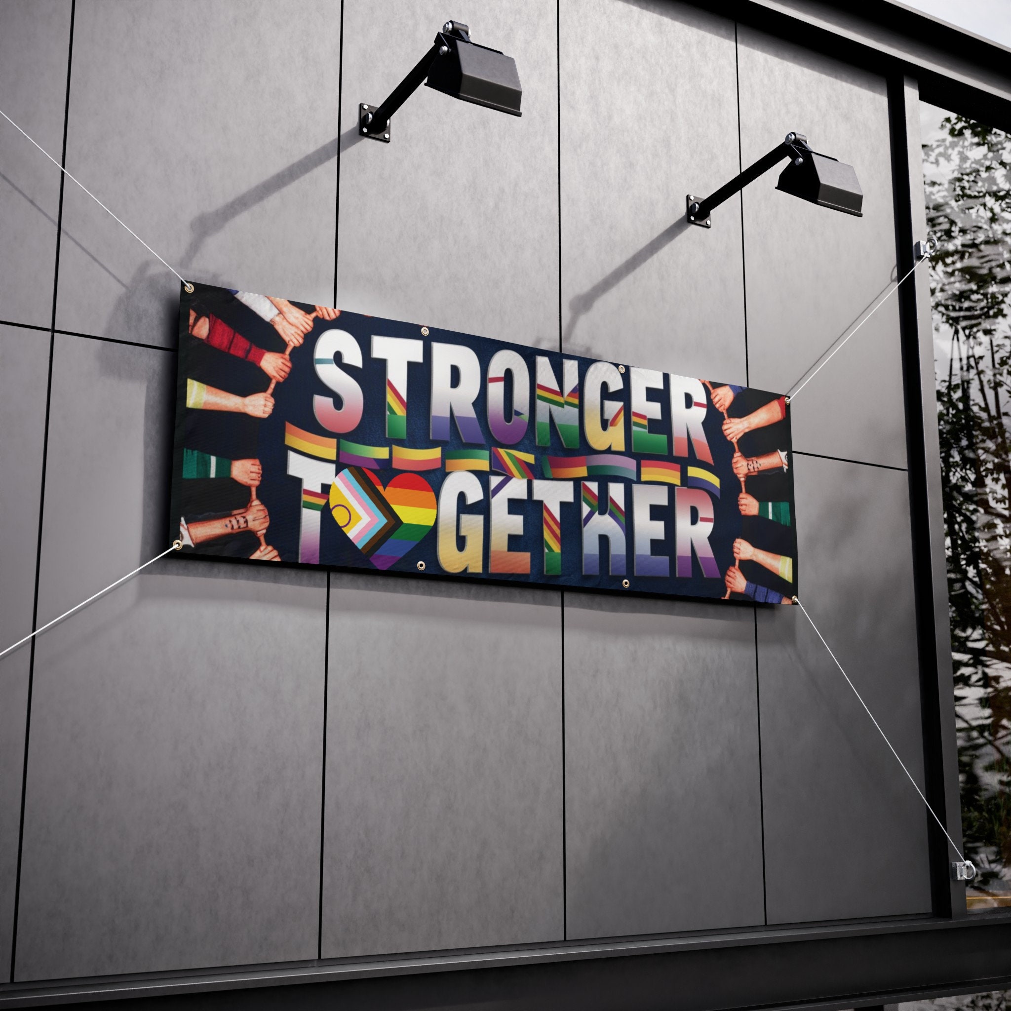 Pride Vinyl Banners Business Ally Banner Pride Month Acceptance Banner ...