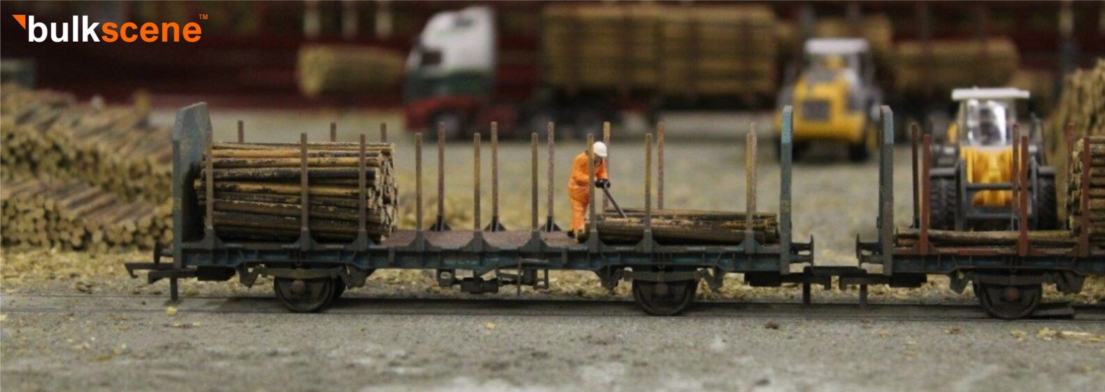 Bulkscene 128mm Small Diameter Timber Logs for Hornby R6792/R6847/R6848 ...