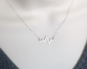 Heart Beat Necklace | Etsy