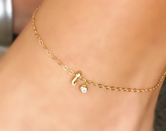 Initials Anklet | Etsy