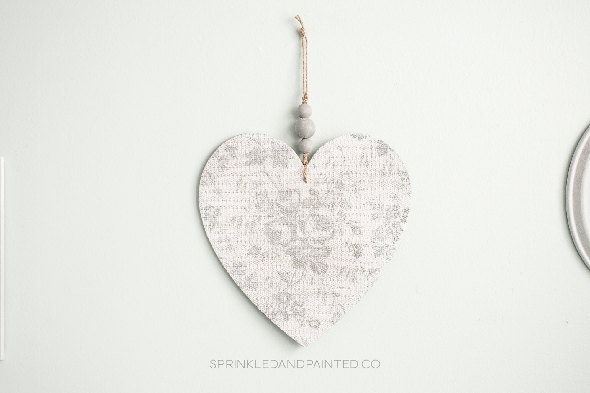 Two Neutral Heart Valentines Day Decor Wood Hearts Gray | Etsy