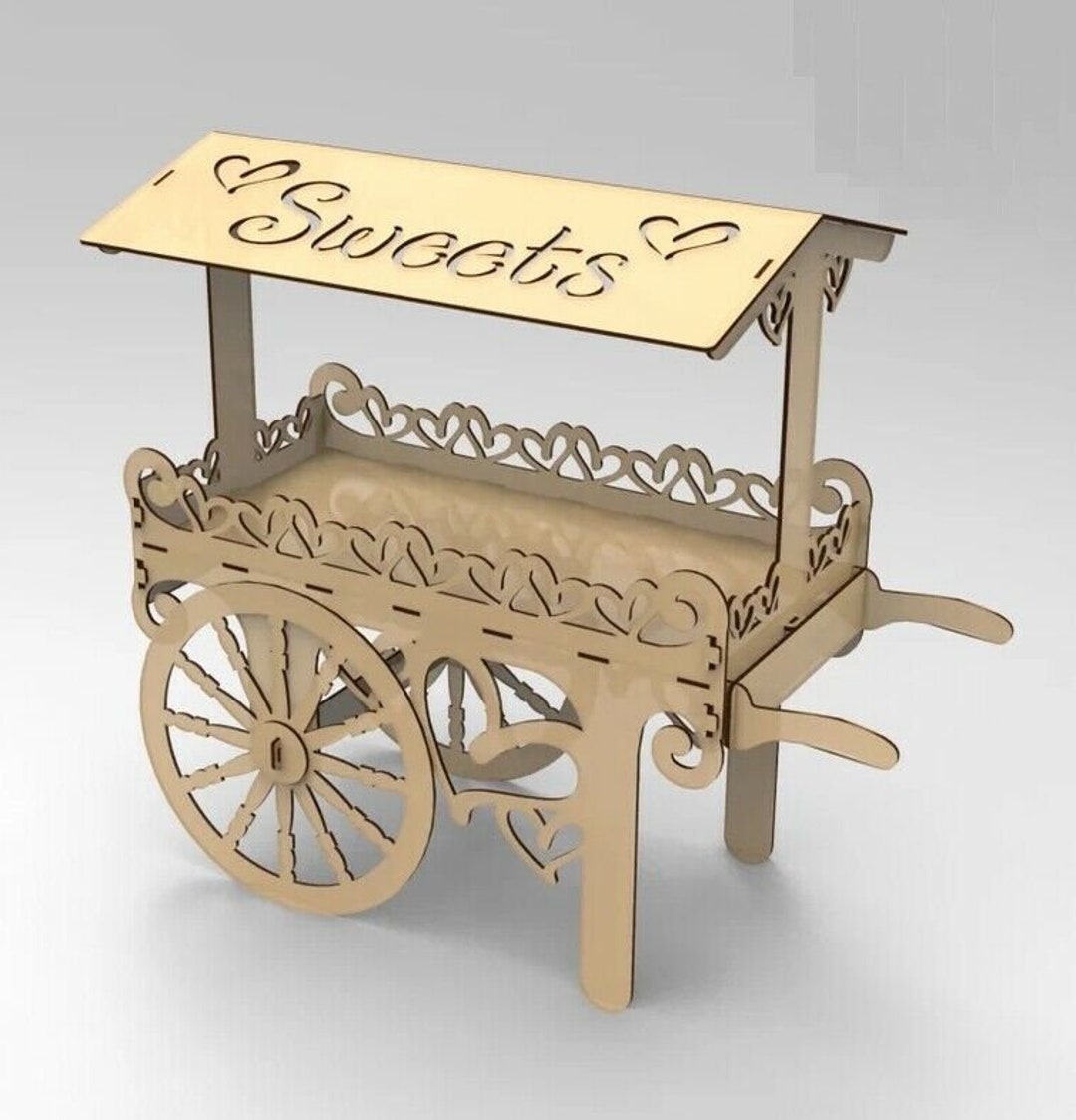 A1262 CANDY CART SWEET Cart Sweet Holder Wedding Birthday Table ...