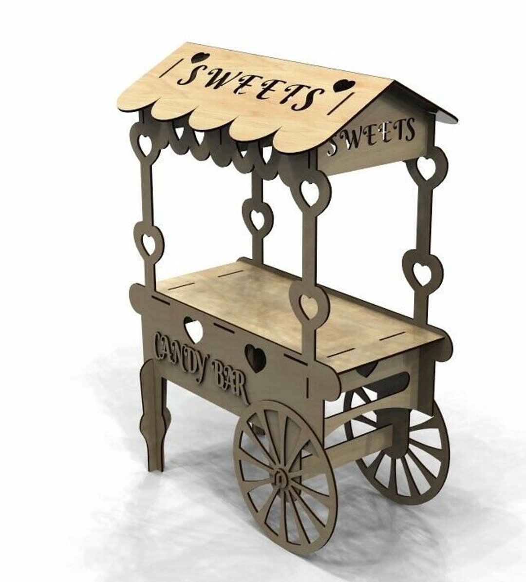 A1254 CANDY CART Sweet Cart Sweaty Cart Ferris Wheel Candy Bar Donut ...